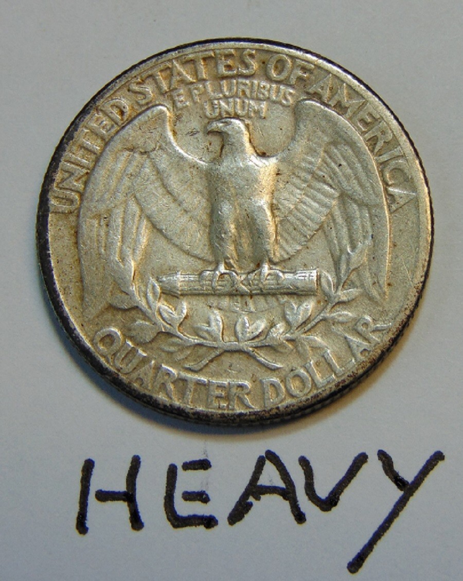 3 MOTTO VARIATIONS ~ 1934 WASHINGTON SILVER QUARTERS ~ LIGHT ~ MEDIUM ...