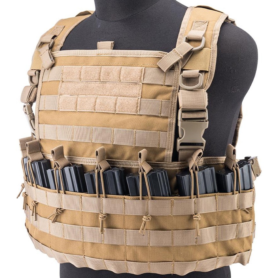 Breathable Chest Rig Tactical Adjustable Magazines Carrier Harness ...