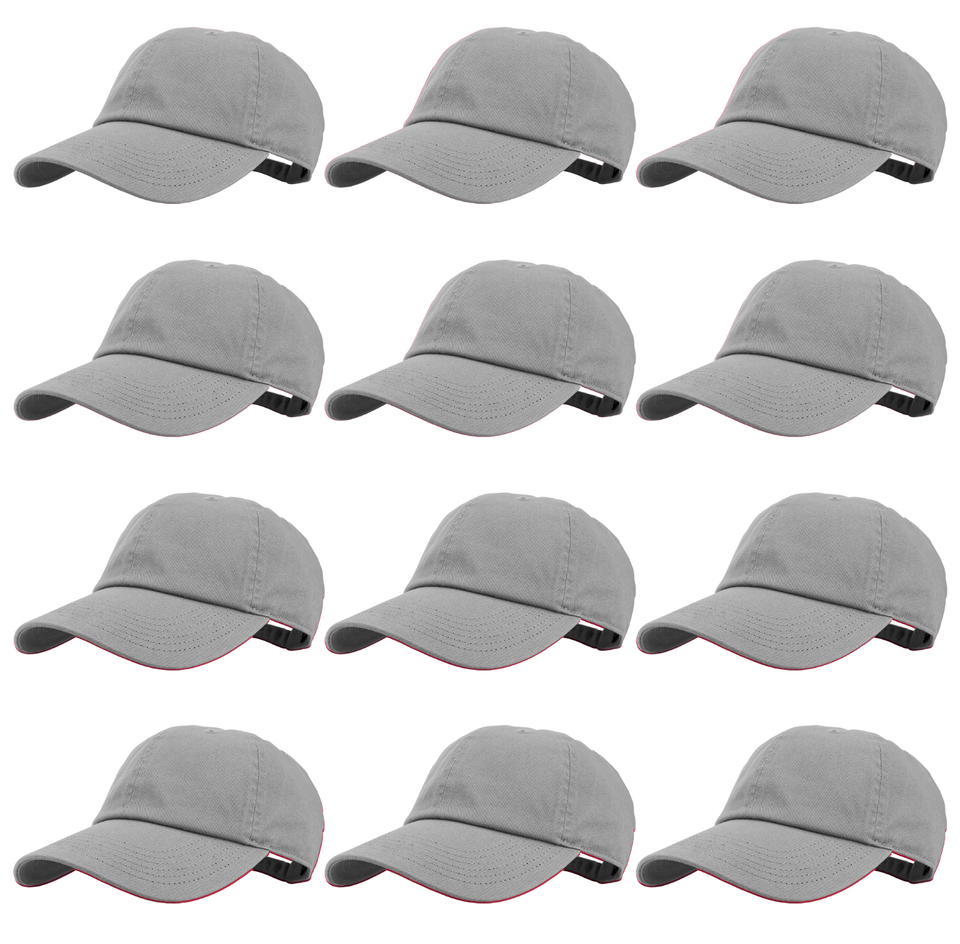 Plain Blank Cotton Baseball Cap Hat Solid Adjustable Wholesale LOT ...