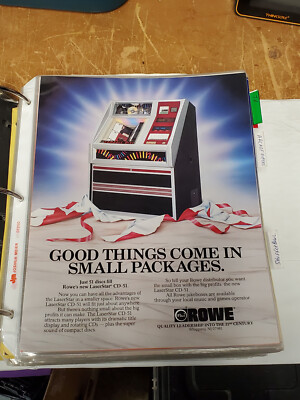 ROWE/AMI Laserstar CD-51 Jukebox flyer- original 8 by 11 inches | eBay