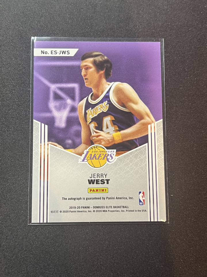 Jerry West 2019 Panini Donruss Elite Signatures Autograph Auto Lakers ...