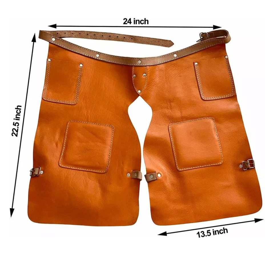 Men Genuine Cow Leather Chap Rider Chaps Café Racer Leather Chaps ...