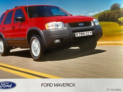 Ford Maverick Car Promo Press Release Sales Photo Frameable 2000 | eBay UK