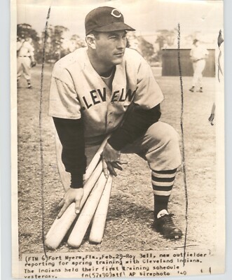 CLEVELAND Indians BASEBALL Player ROY BELL Vintage 1940 Press Photo | eBay