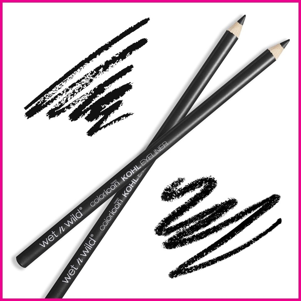 Color Icon Kohl Eyeliner Pencil Black, Long Lasting, Pigmented, Eye ...