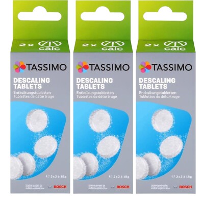 3 X Bosch Tassimo Descaler Tablets Coffee Maker Machine Espresso ...