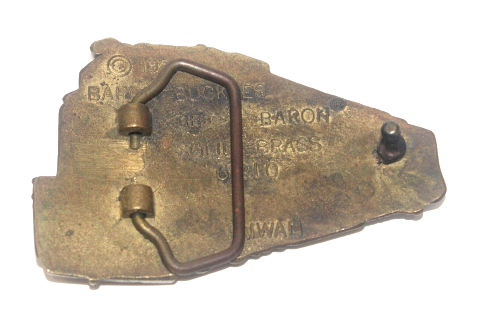 Baron Brass Santa Fe RR ATSF U30 8003 Belt Buckle 1980 | eBay