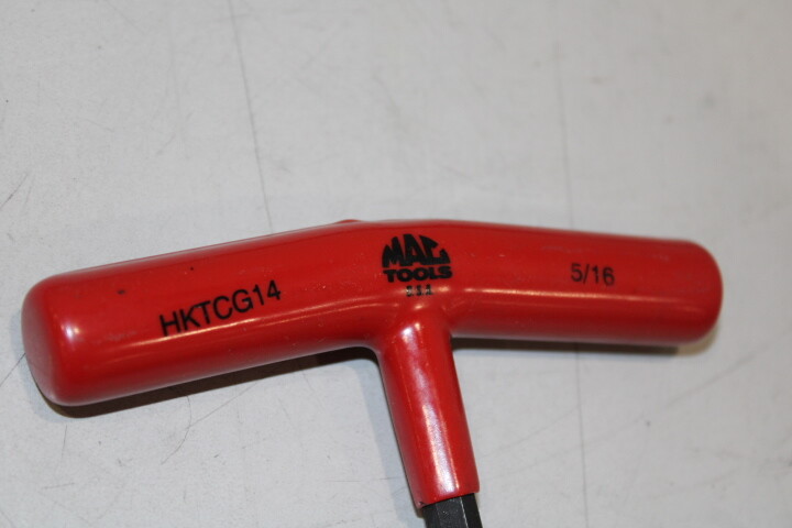 Mac Tools 10 Piece SAE T-Handle Hex Key Set - Red/Black SHKT10CGPA | eBay