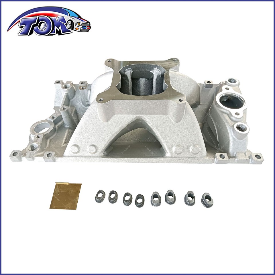 SBC CHEVY High Rise Aluminum Vortec Single Plane Intake Manifold 350 | eBay