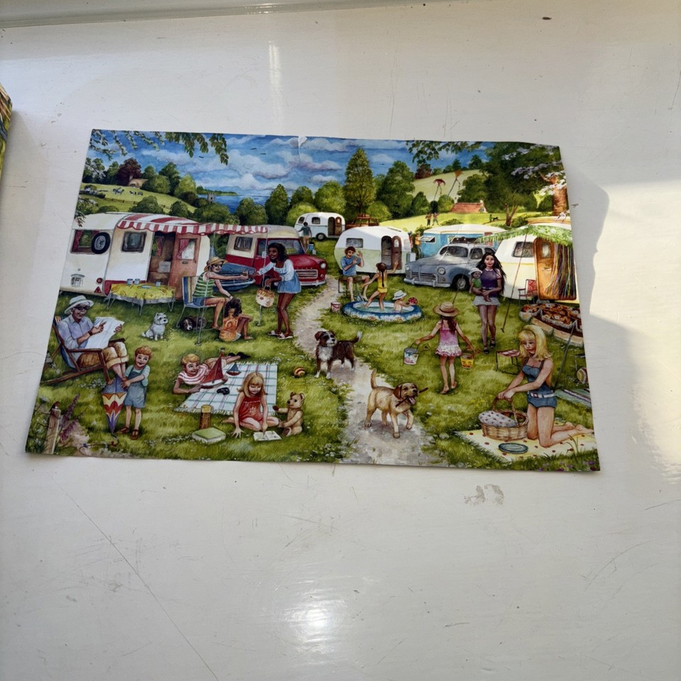 Falcon Deluxe - 2 x 500 Piece Jigsaw Puzzles - Camping & Caravanning ...