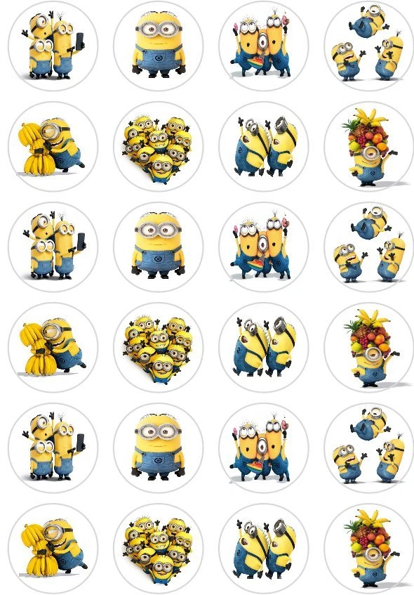 Minion Cupcake Toppers Printable