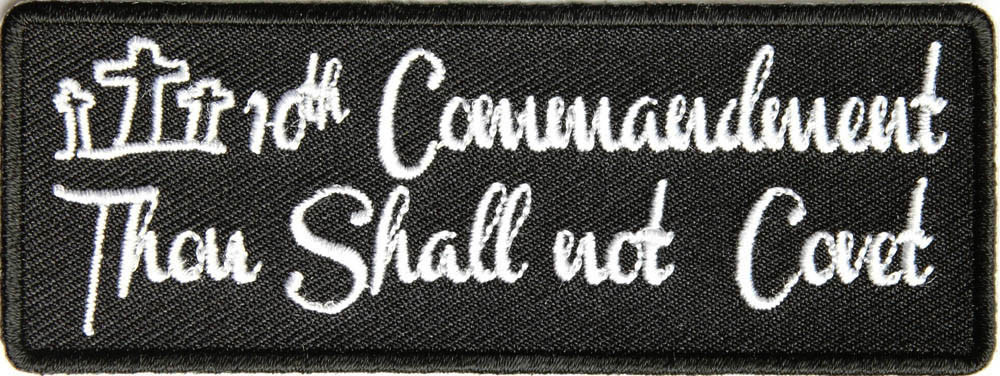10THE COMMANDMENT Patch (1.5 x 4) (24) | eBay