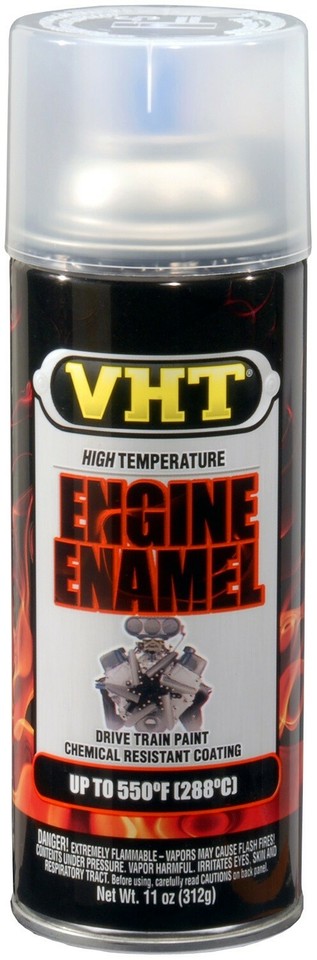 VHT High Temp Paint SP145; Engine Enamel 11oz Gloss Clear 550°F Case of ...
