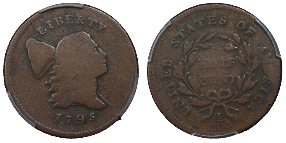 1795 Liberty Cap HALF CENT *PCGS F12* C-2a,LE Punct Date *FAST FREE ...