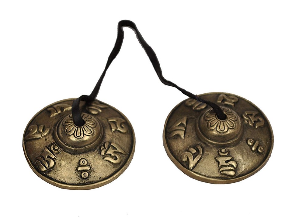 Tibetan Yoga Meditation Cymbals, Hand Manjeera Indian Folk Devotional ...