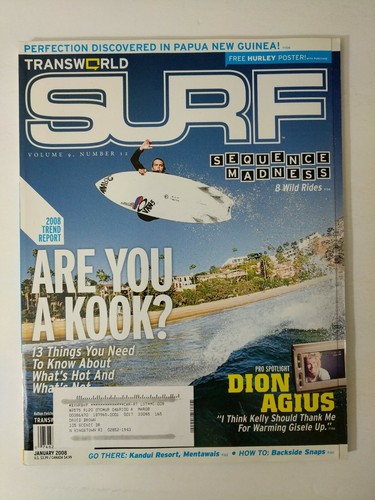 Transworld SURF Magazine (2008 Jan) How to Backside Snap ~ Kandui ...