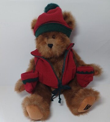Vintage 2000 Russ T McBear Brown Jointed Teddy Bear 16" Plush Stuffed ...