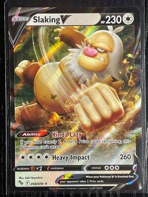 Slaking V 058/078 (Ultra Rare) Pokemon GO Near Mint Pokemon TCG | eBay