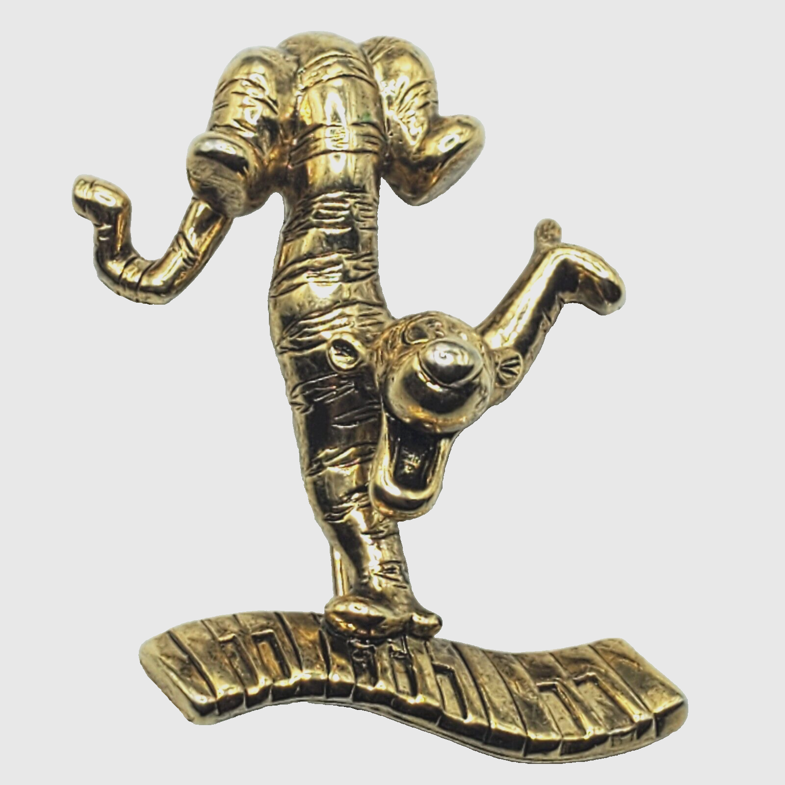 Vintage Disney Cartoon TIGGER PLAYING PIANO Tiny Petite Tiger Brooch ...