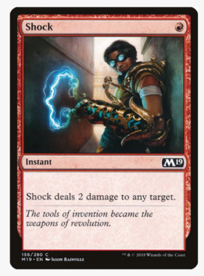 Shock - Core Set 2019 (M19) PLAYSET (x4) Magic the Gathering NM/LP | eBay