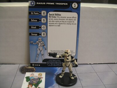 =Star Wars Miniatures FORCE UNLEASHED Raxus Prime Trooper 38/60 with ...