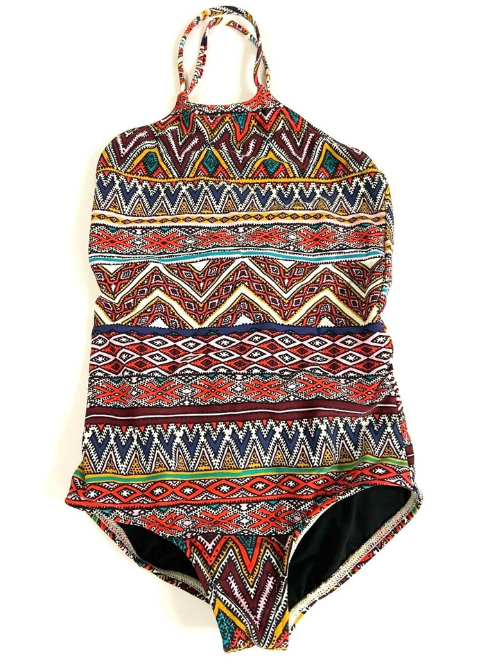 $65 Billabong Sahara Sunset One Piece Halter Swim NWT Sz 4 Girls ...