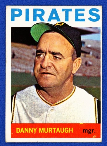 1964 Topps Baseball # 141 Danny Murtaugh Pittsburgh Pirates Very Good ...