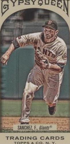 2011 Topps Gypsy Queen - Freddy Sanchez #258 Mini Red Gypsy Queen Back ...