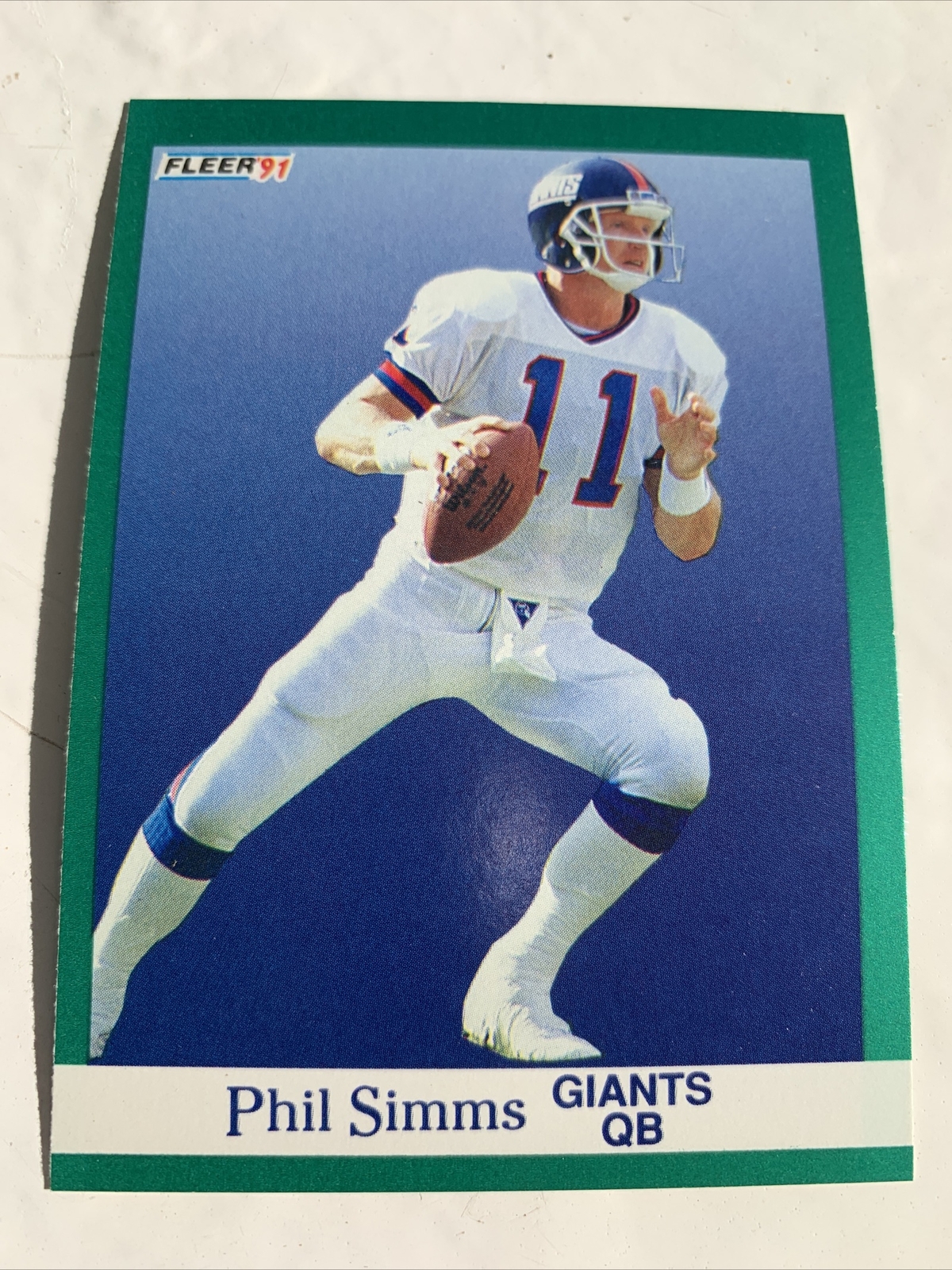 1991 Fleer - Phil Simms #318 for sale online | eBay