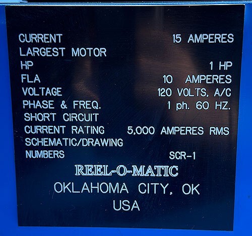Reel-O-Matic FWR-101 High-Speed Fine Wire/Rope Respooler/Re-spooler ...