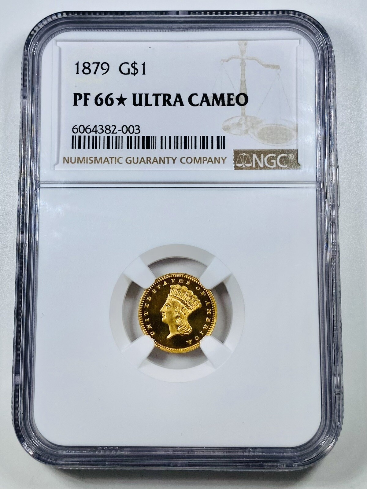 1879 $1 Gold PROOF Type 3 PF66 ⭐️ Star ULTRA CAMEO RARE Only 30 Minted ...