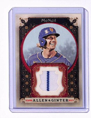 2023 Topps Allen & Ginter JEFF McNEIL Jersey Relic Stripe NY METS | eBay