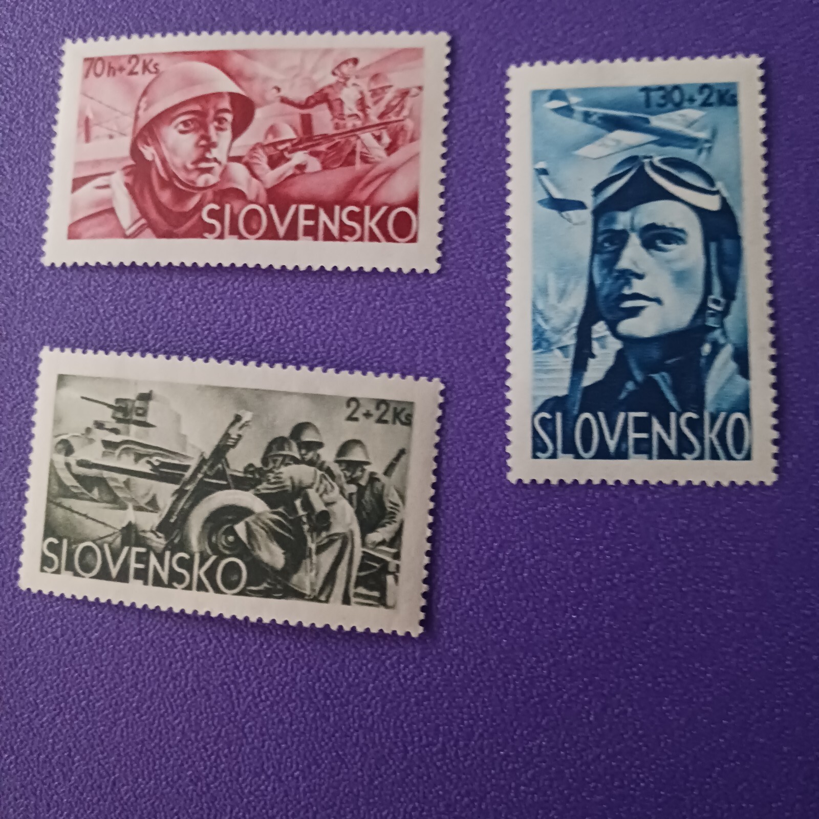 Slovakia WW2 1943 Military VF. MNH Sc#B14-B16 | eBay