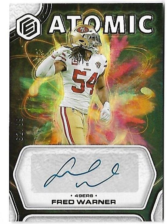 2022 Panini Elements - Atomic Autographs Fred Warner #AA-FW /99 (AU ...