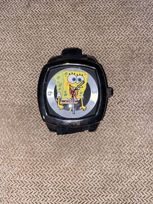 Spongebob Square Pants Mens Watch Steel Back No Band Square Bezel ...
