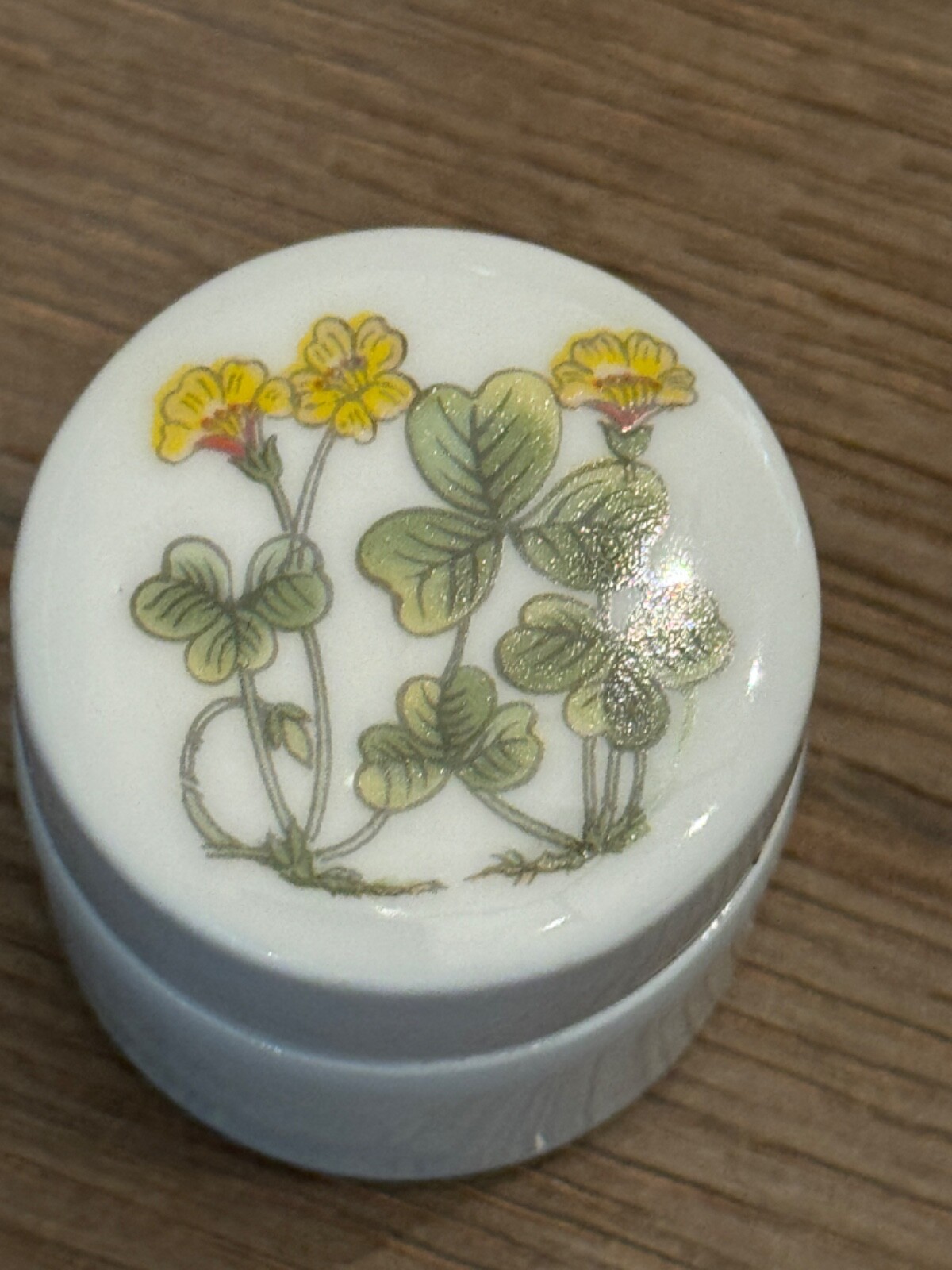 Takahashi SAN FRANCISCO Ceramic Round Trinket Pill Box Floral Japan ...