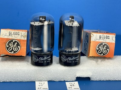MATCHED DATE PAIR GE 6L6 GC TUBES TEST OVER 100% | eBay