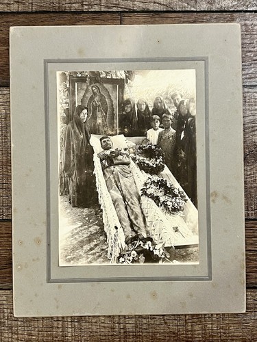 Antique Post Mortem Photo Cabinet Card In Coffin W/ Family Portrait Mother Mary | eBay