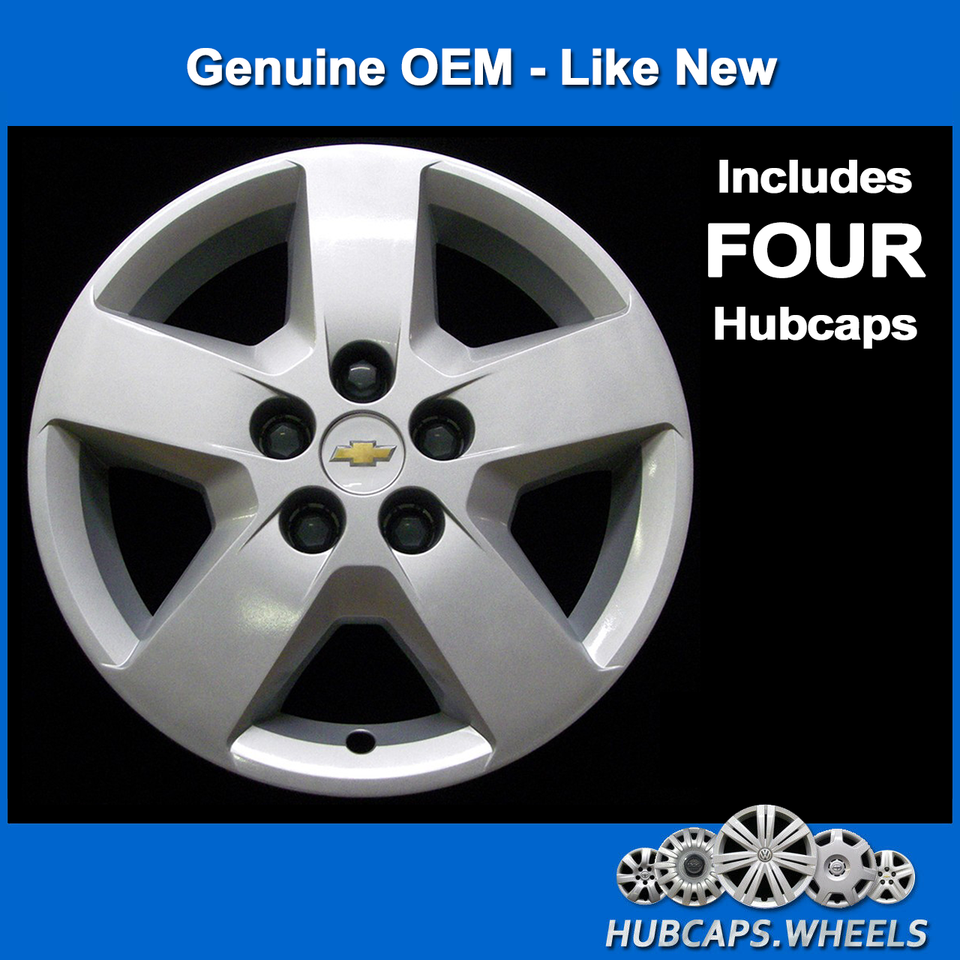 Chevrolet HHR and Malibu 2007-2011 Hubcap Set - Genuine GM 16-inch OEM ...