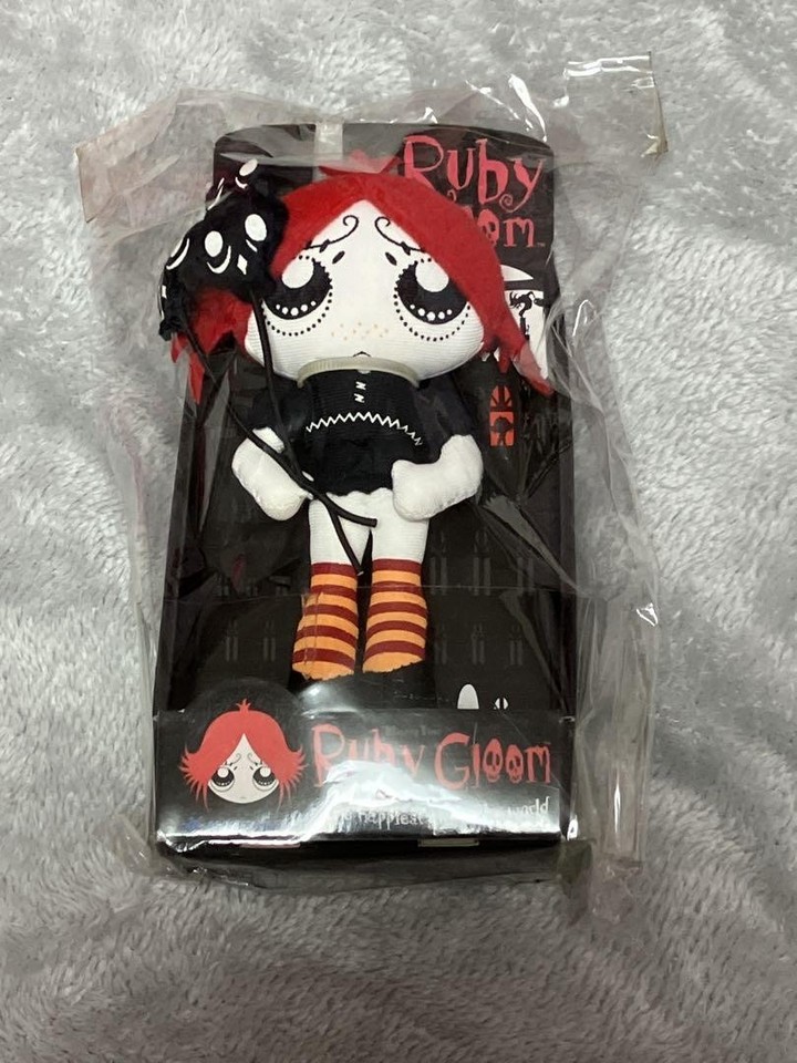 Ruby Gloom Mini Doll Plush 8” 2003 Nakajima With Mr. Buns Goth Doll Used Rare | eBay