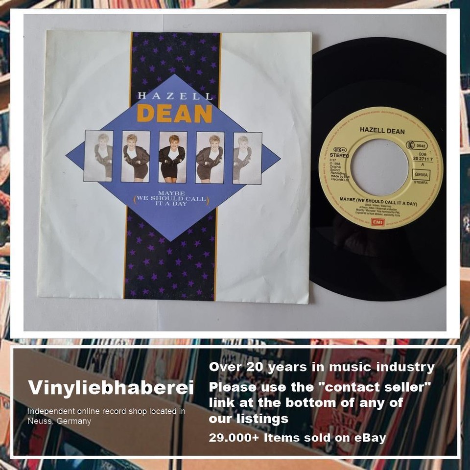 Hazell Dean - Maybe (We Should Call It A Day) 7'' Vinyl Germany | eBay