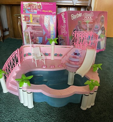 VINTAGE 1993 Barbie Fountain Pool | eBay