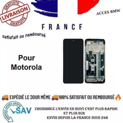 Original Ecran LCD Noir Avec Chassis pour Motorola Moto G05 & E15 ...