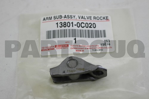 138010C020 Genuine Toyota ARM SUB-ASSY, VALVE ROCKER, NO.1 13801-0C020 ...
