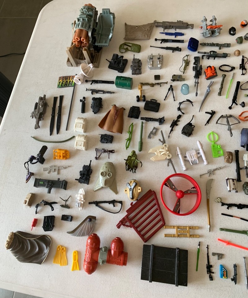 Vintage GI Joe Weapons Accessories Lot Of 400!!! Guns Helmets Vest much ...