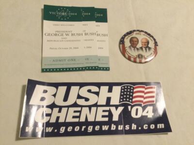 George W Bush & Dick Cheney Political Campaign Collectibles | eBay