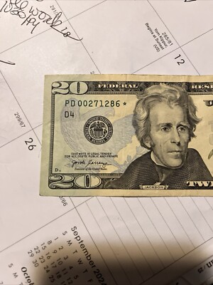 Super Rare Star Note $20 2017 A | eBay