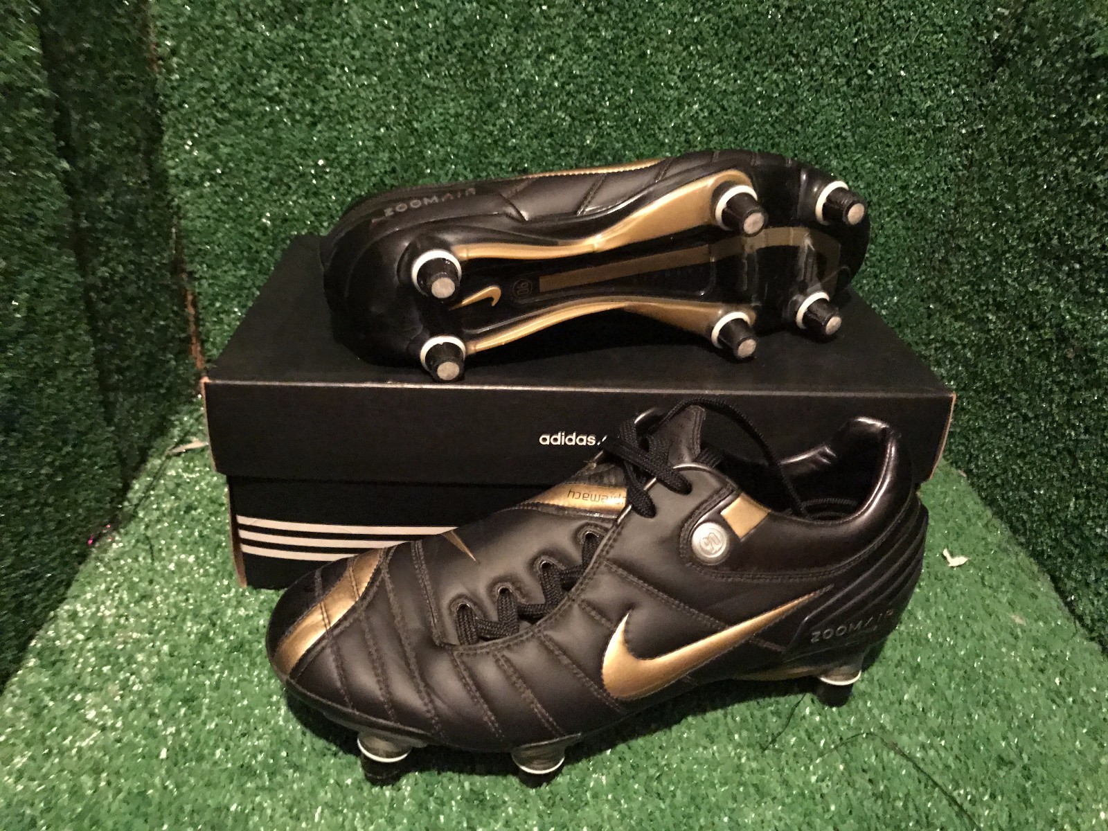 NIKE TIEMPO R10 RONALDINHO GOLD TOTAL 90 T90 CTR360 SOCCER SHOES 41 8 7 ...