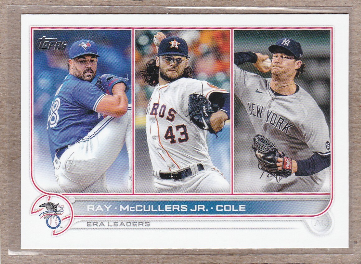 Ray / McCullers Jr. / Cole 2022 Topps ERA Leaders #283 | eBay
