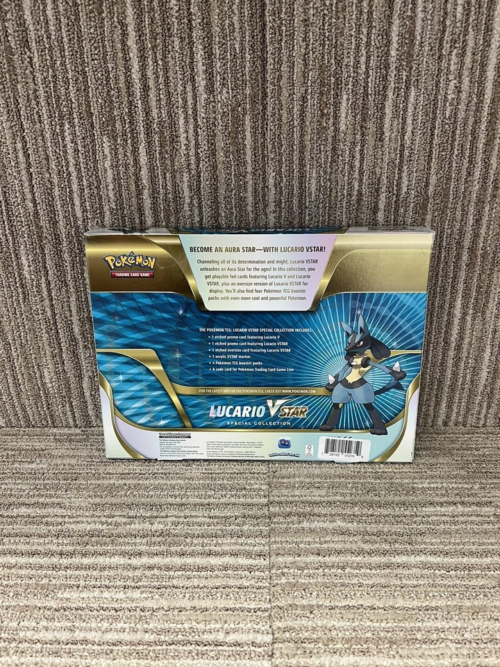 Pokemon TCG - Lucario V Star Special Collection Box - New Sealed - Free ...